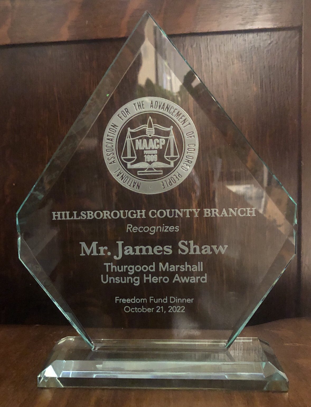 James Shaw, Jr. Awarded Thurgood Marshall Unsung Hero Award - Butler ...