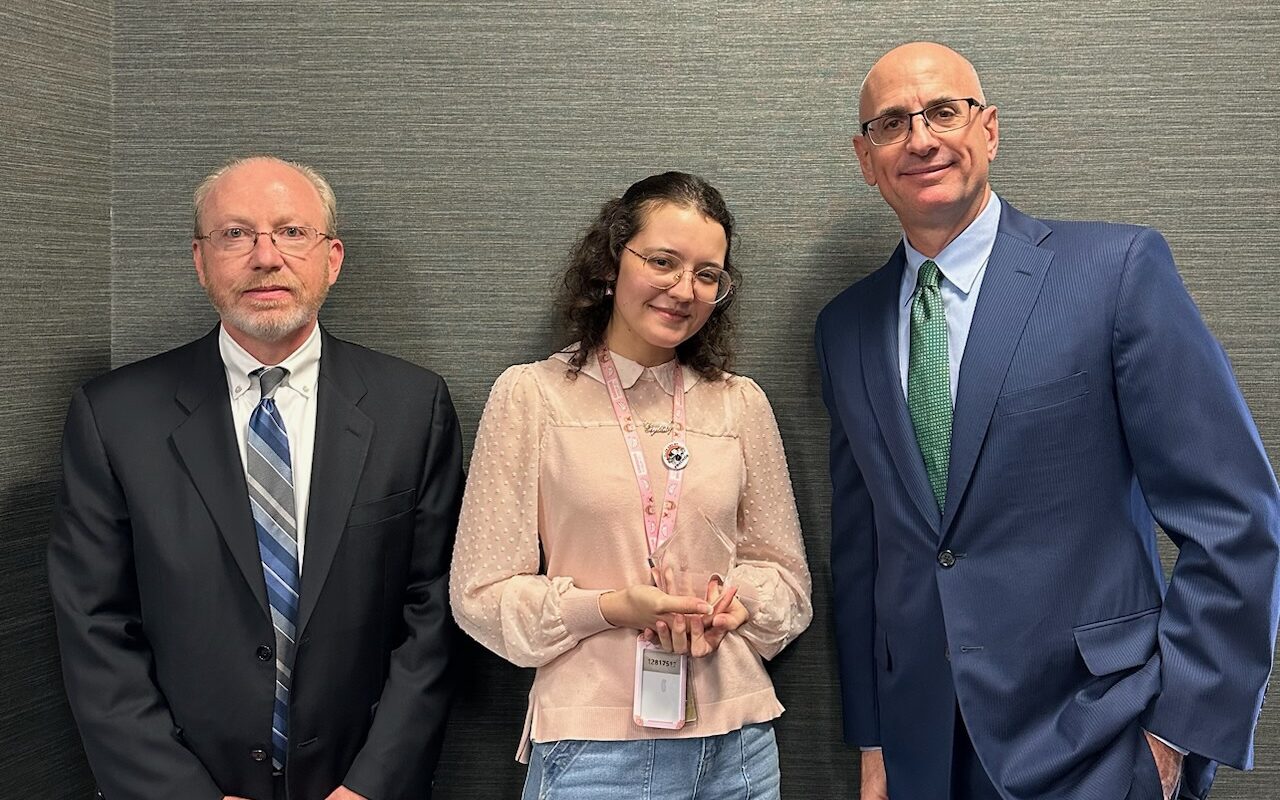 Butler presents the STEP award to Kayla Menzies - Butler Weihmuller Katz Craig LLP