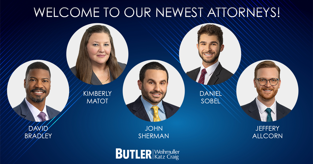 Welcome Wednesday December 2023 - Butler Weihmuller Katz Craig LLP
