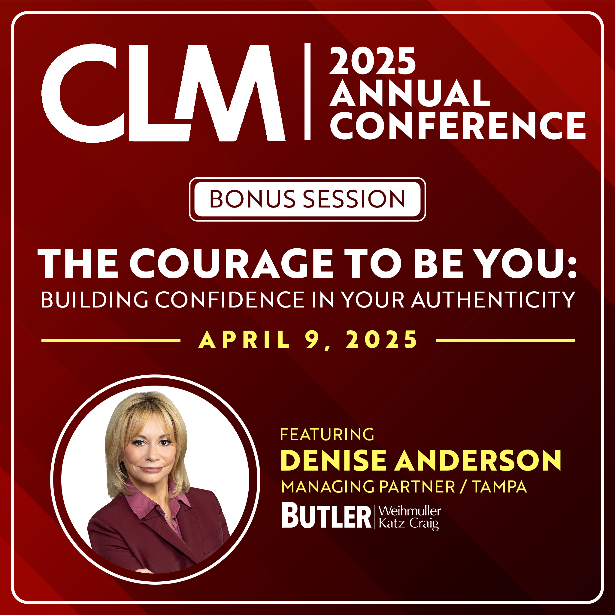 Managing Partner Denise Anderson Presenting at CLM Bonus Session ...
